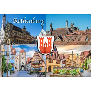 Fotomagnet Magnet Foto - Rothenburg ob der Tauber Germany - SOUVENIR